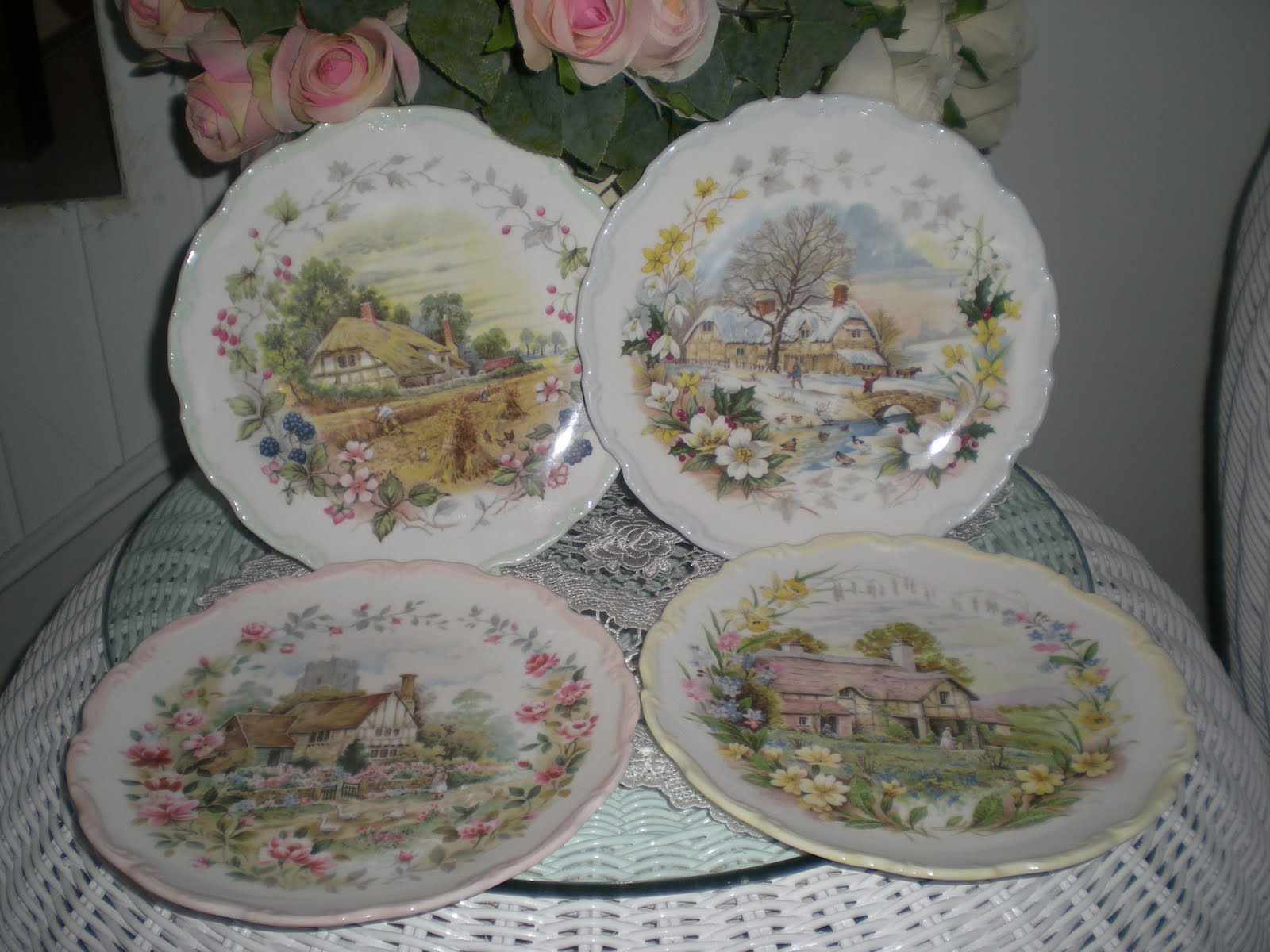 Lovely Treasures from English Garden: Royal Albert Four Season Plate ...