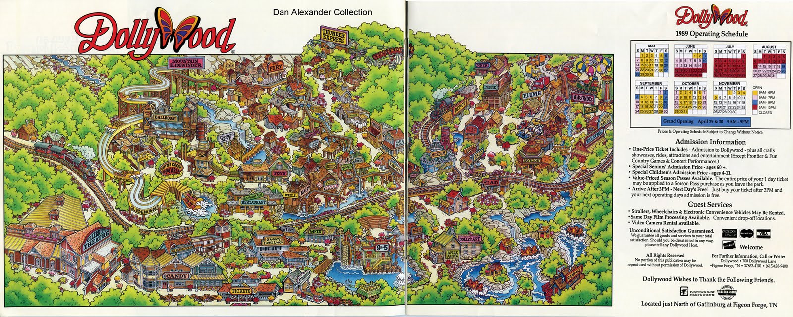 Request: Anyone willing to sell a map of Dollywood from the 1990s? : r ...