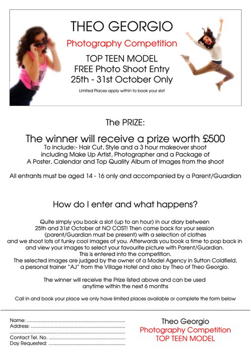 The Studio @ Theo Georgio: Top Teen Model