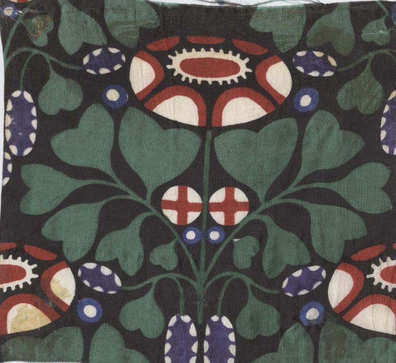 Textiles of Fin-de-Siècle Vienna: "Vorgarten" textile swatch, Wilhelm ...