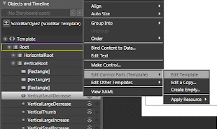 Shrey Chouhan's Blog: Creating a Custom Scroll Viewer Template in XAML using Expression Blend