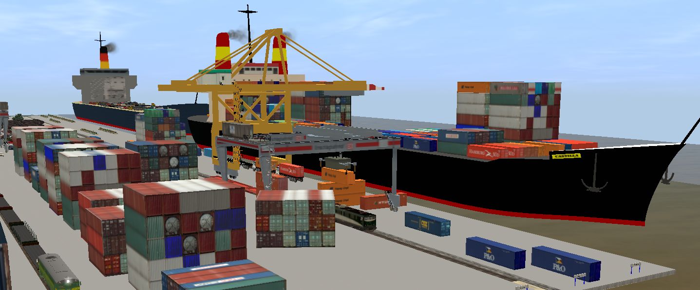 Trainz: STATION MULTIPLE SHIP 023WT