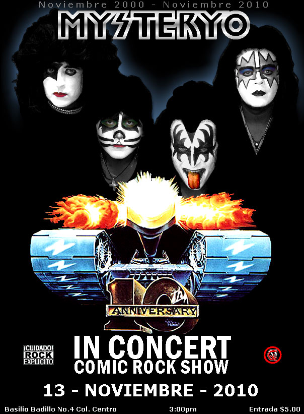 kissmykissblog: MYSTERYO EN EL COMIC ROCK SHOW