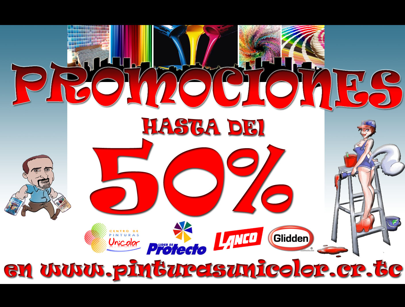 oferta pinturas, promocion pintura, unicolor