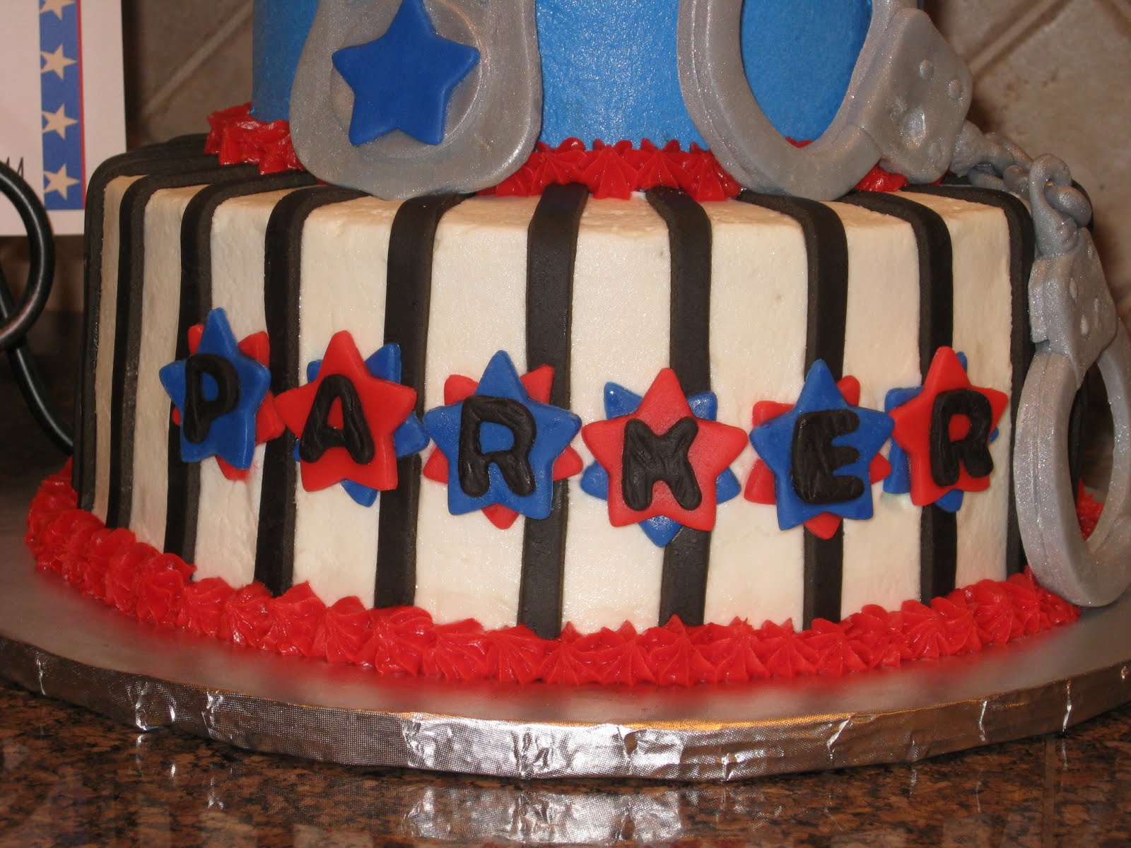 Shannon's Creative Cakes: Police Themed Birthday Cake