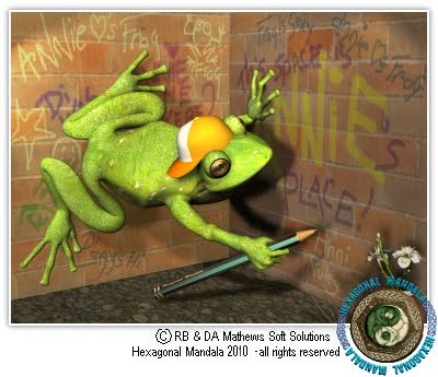 The Life Of A Green Tree Frog - Hexagonal Mandala Art by Diavma: FROG ...