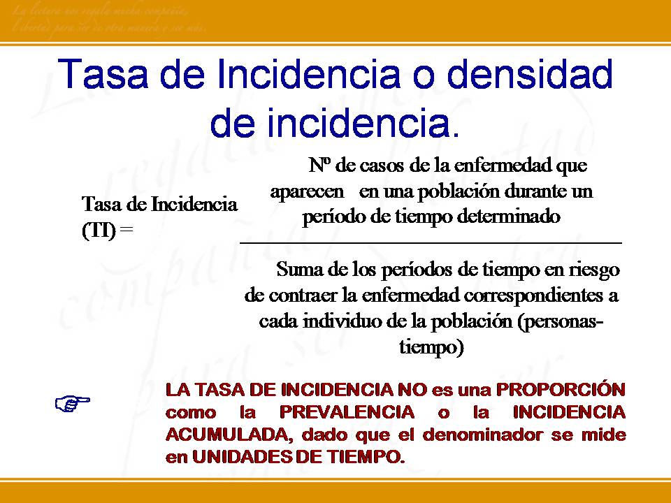 Medidas de frecuencia en epidemiología