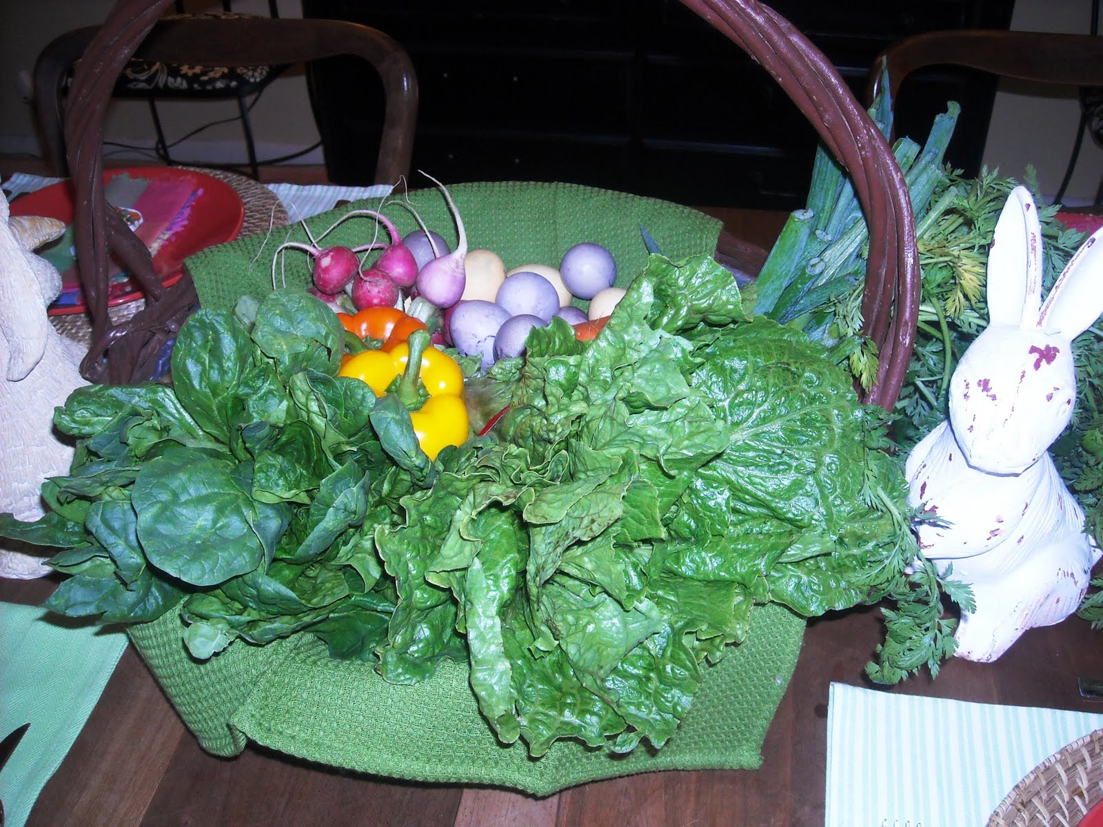 Artfully Graced: EDIBLE EASTER BASKET CENTERPIECE