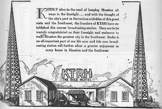 Houston Radio History: 1930 - KTRH signs on, KTUE becomes KXYZ