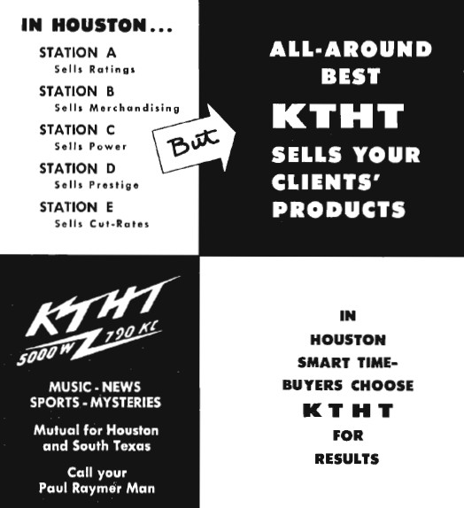 Houston Radio History: Gallery IV - Miscellaneous Ads