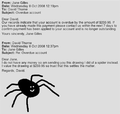 The Presurfer: Spider Drawing Invoice