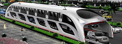 The Presurfer: China To Build Ginormous Buses That Cars Can Drive Under