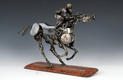 The Presurfer: Car Part Sculptures