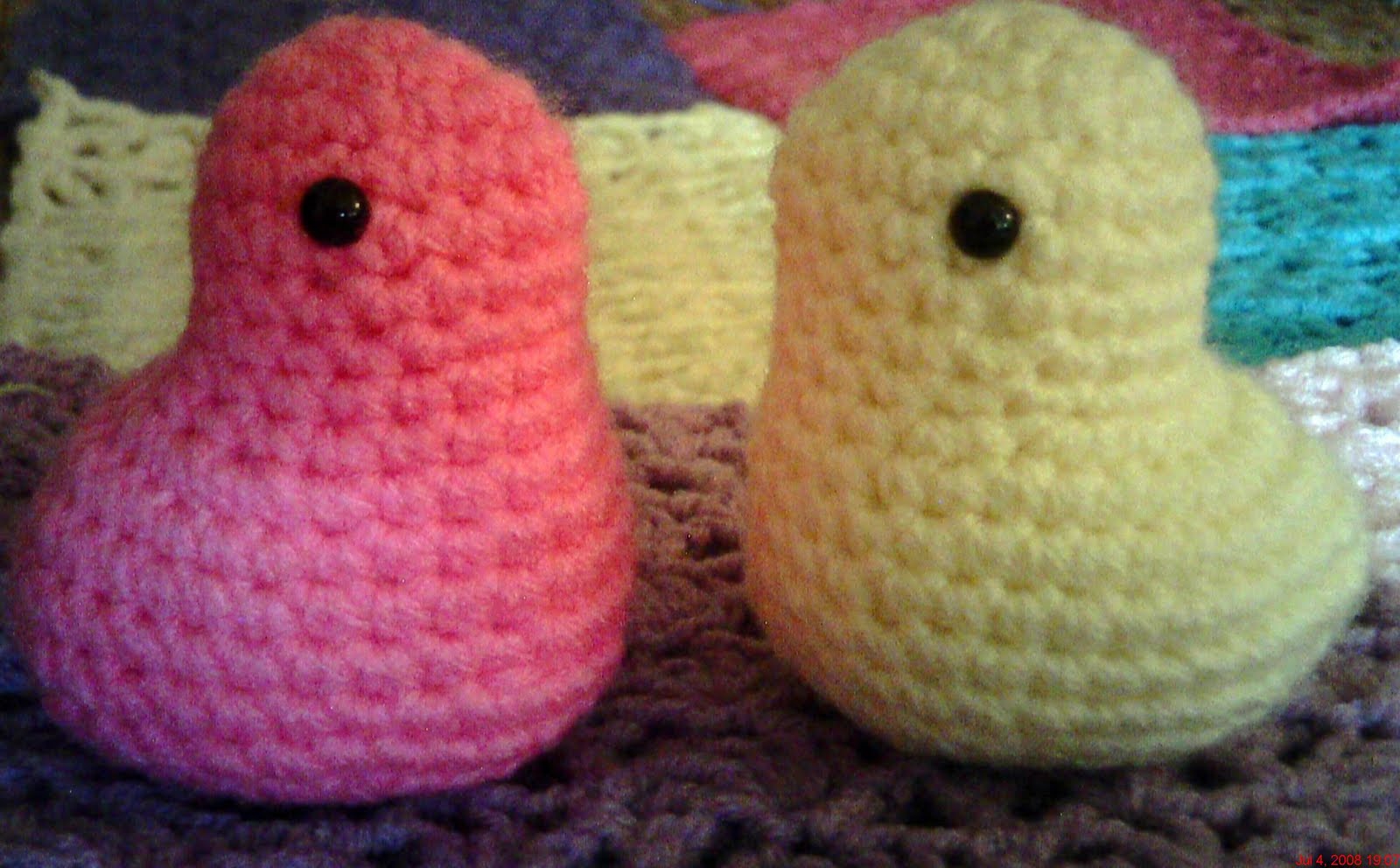 Crochet Peep Pattern Free 4 Easter Bunny Peeps Patterns - Passionate ...