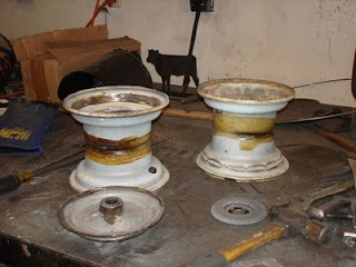 Ed's Metal Creations: Modified Rims for Homemade Utility Vehicle
