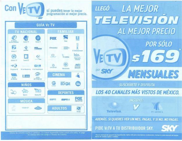 VeTv Sky-Sky Total-Sky Alta Definición: ve tv sky al mejor precio por ...