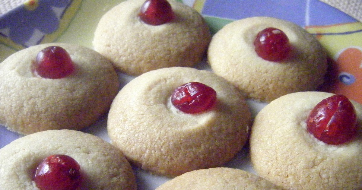 Easycooking: Cherry Biscuits/Cookies(Eggless)