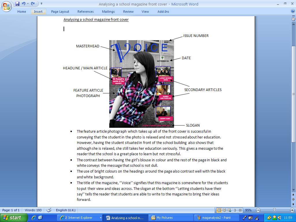 AS Media Studies Foundation Production - Christina