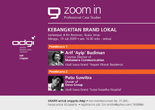 ADGI Bali Chapter: Zoomin 3 " Kebangkitan Brand Lokal " bersama Arief ...