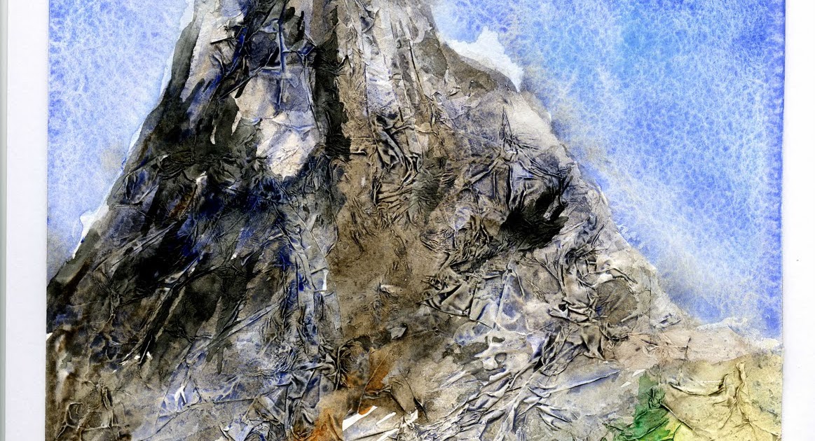 that artist woman: Tissue Paper Textured Paintings