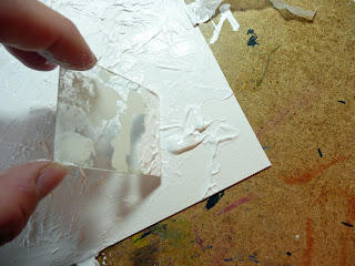 that artist woman: Tissue Paper Textured Paintings