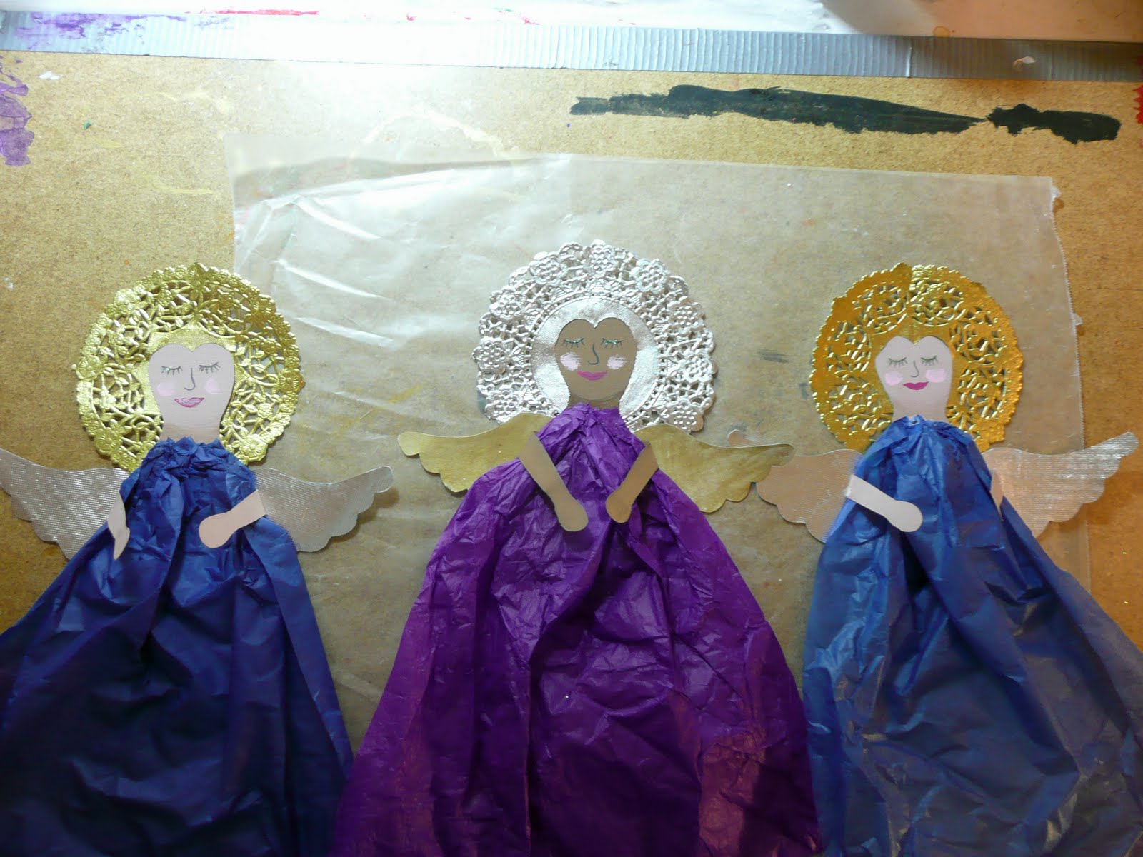 that artist woman: Tissue Paper Angels