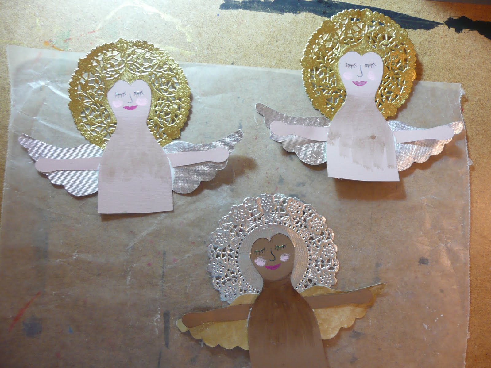 that artist woman: Tissue Paper Angels