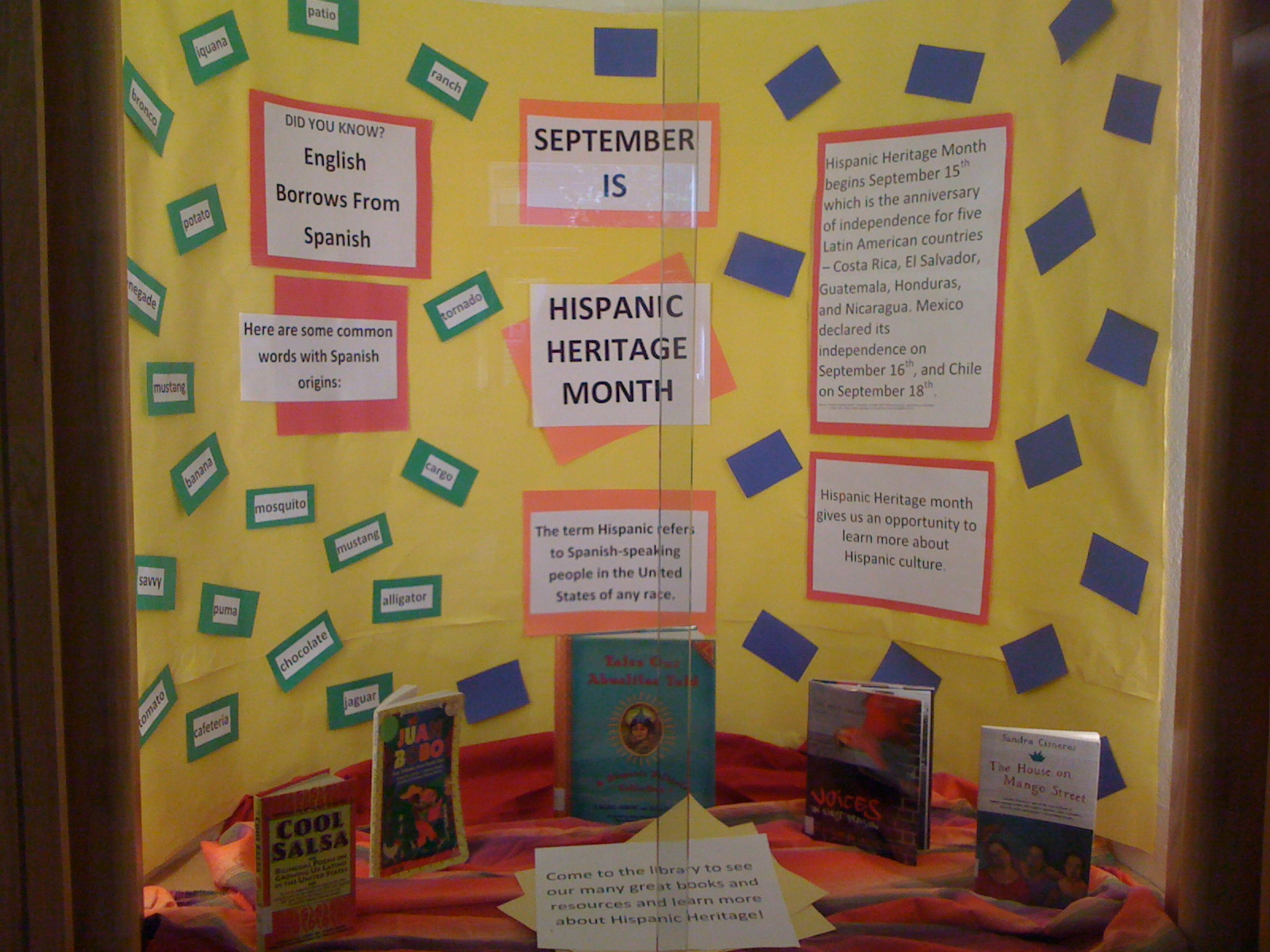 What's Up In the Library?: Hispanic Heritage Month