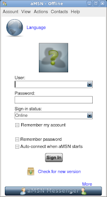 Of Mocha, Arts and Mixed Identity: aMSN: Windows Live Messenger clone ...