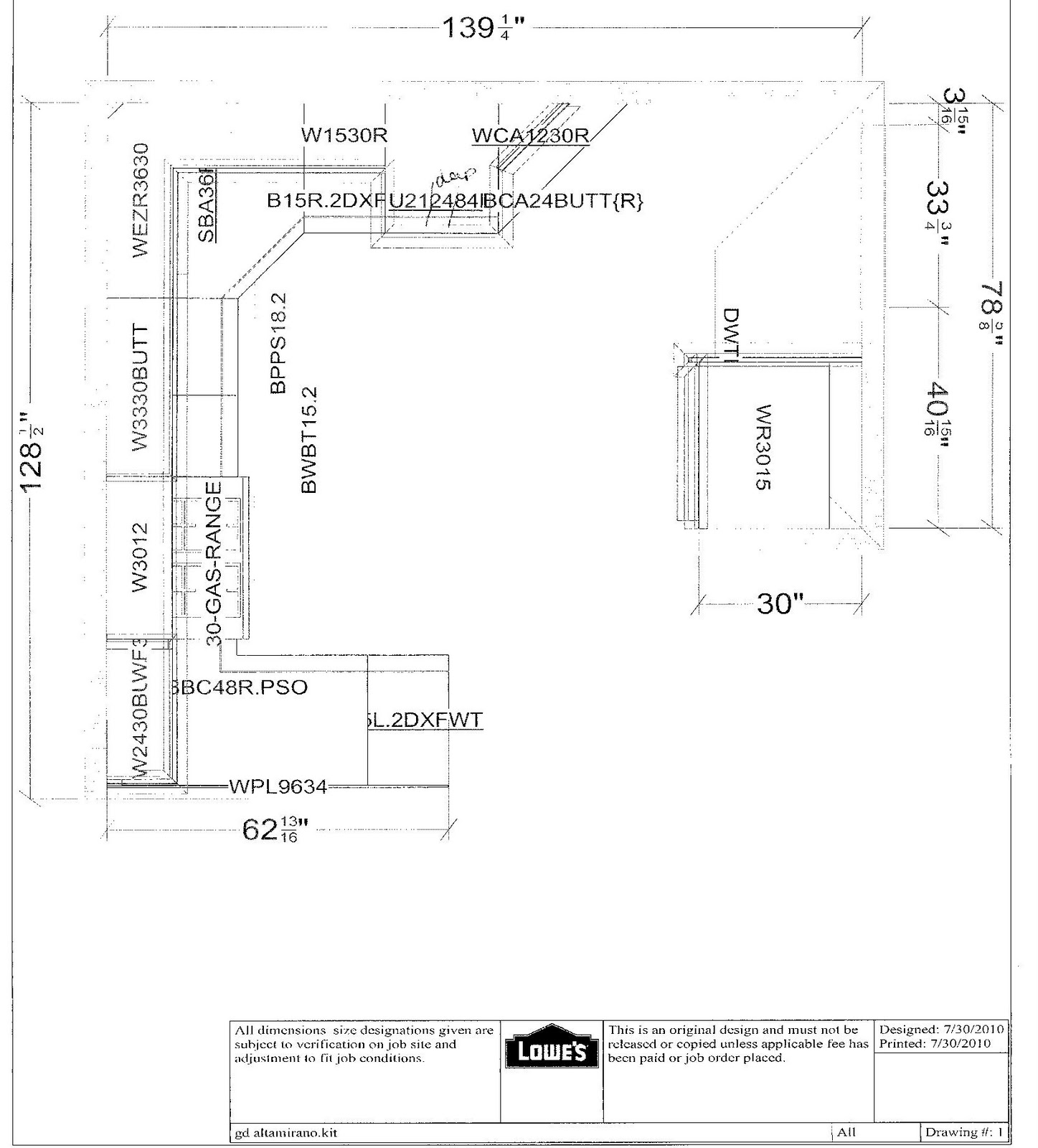 Kitchen Renovation - 2010: Kitchen Plans