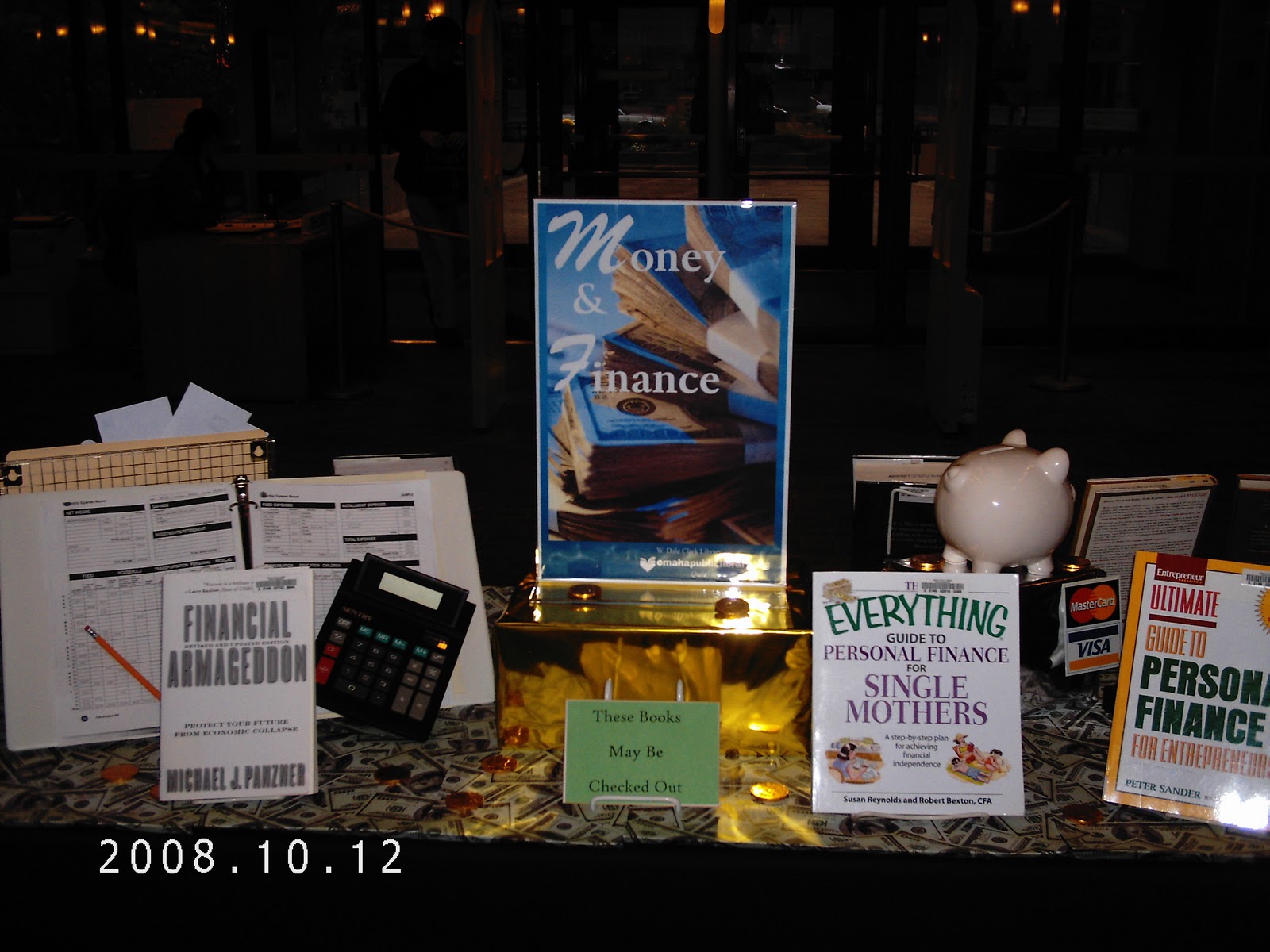 Public Library Displays: Money and Finances
