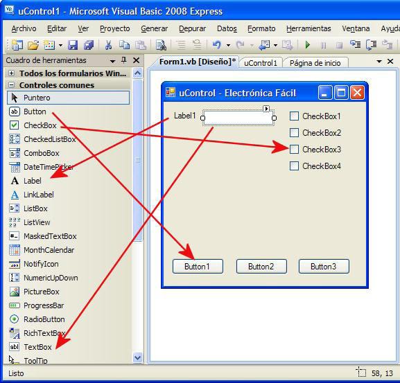.: Viendo la interfaz visual estudio .Net