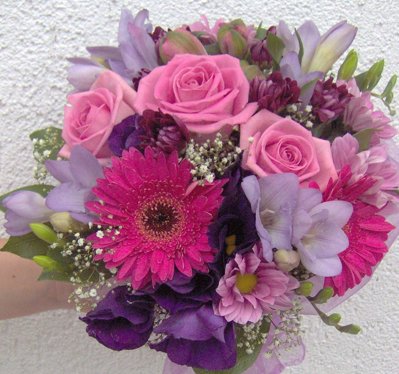 Floraria BLOOM Sibiu Blog: Buchete Mireasa roz - alb - mov - verde