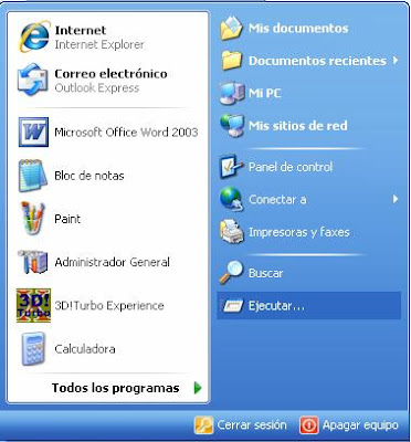 FORMA DE EJECUTAR UN PROGRAMA