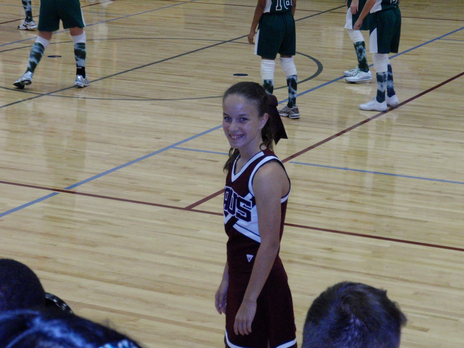 The Miller Family: Skyler's middle school cheer team