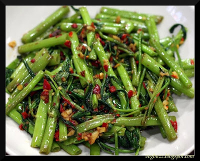Vegan-Love-Food: Chili Kangkong (Water Convolvulus)
