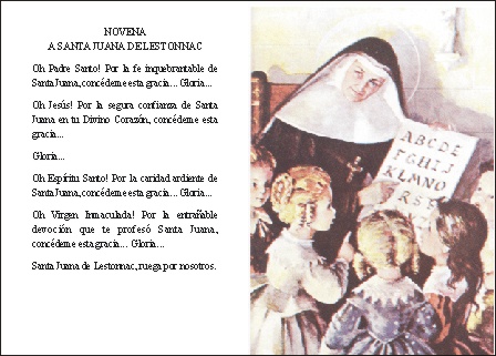 .: Historia de Sta.Juana de Lestonnac