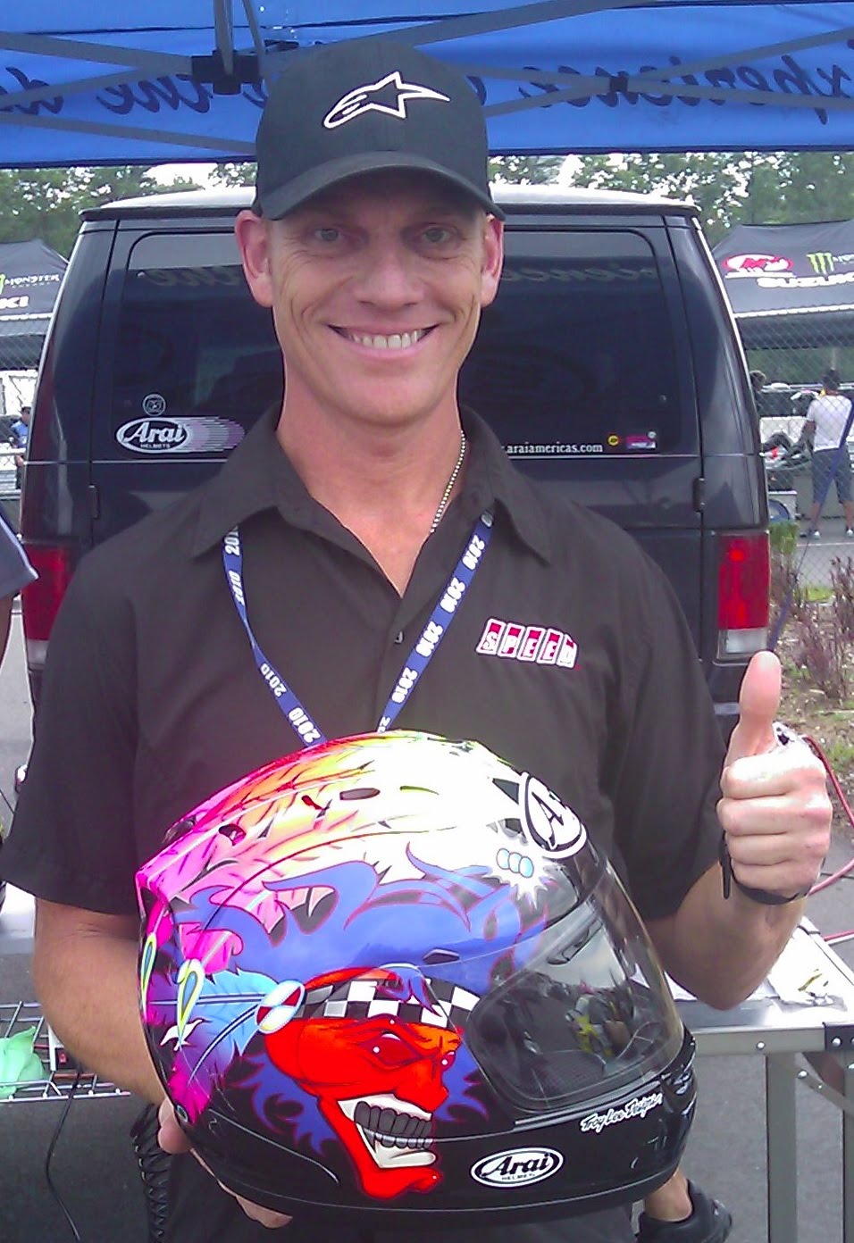 Racing Helmets Garage: Arai RX-GP Scott Russell 2010 by Troy Lee Designs