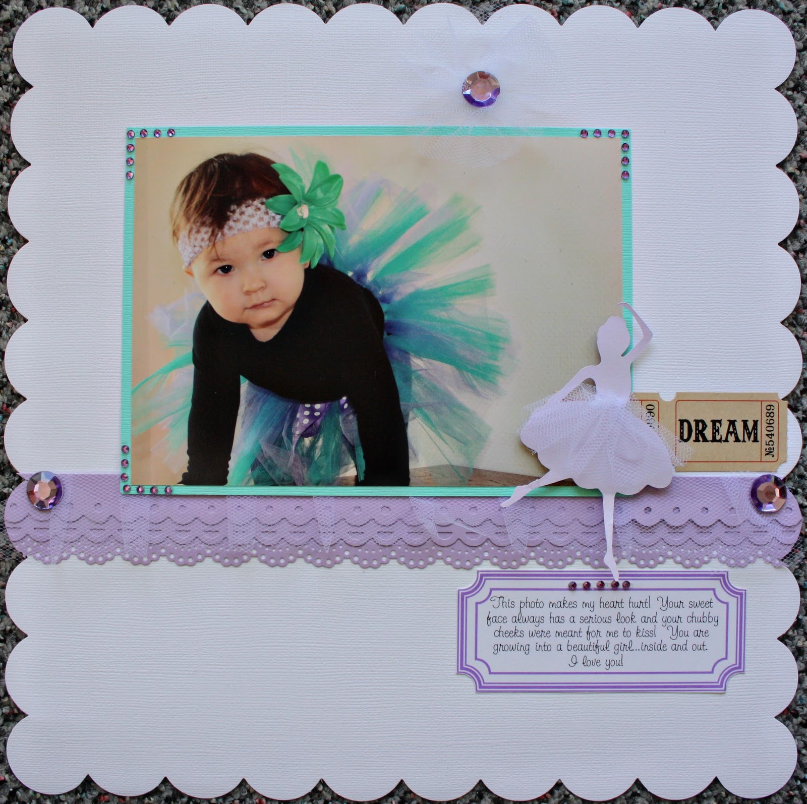 Scrapping and Traveling: Tutu Layouts