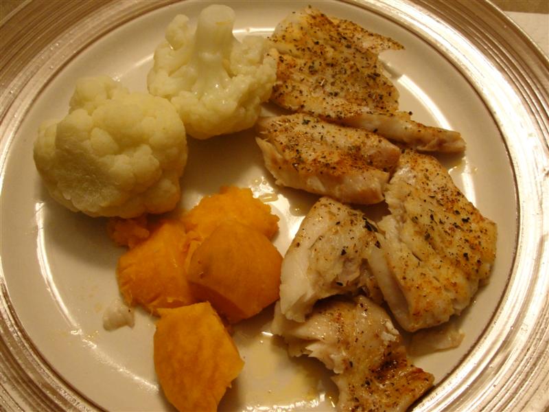 Ramblings of an Unamused Mouse: Last Night's Dinner: Baked Pollock Fish ...