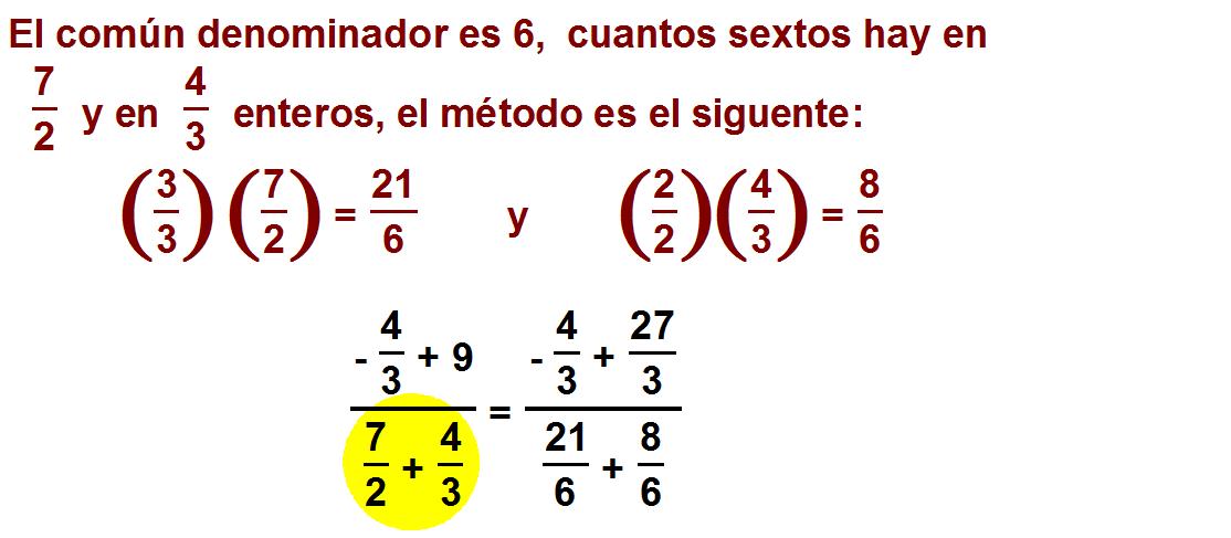 TEMAS DEL CURSO DE ÁLGEBRA.: EJEMPLO DE QUEBRADOS COMPUESTOS