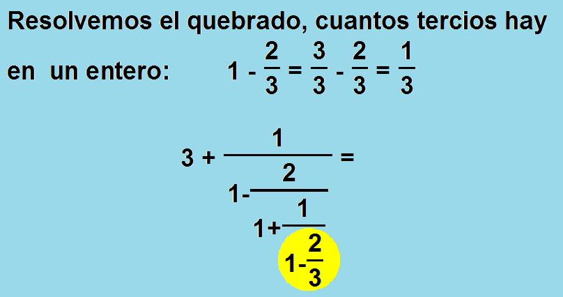 TEMAS DEL CURSO DE ÁLGEBRA.: EJEMPLO DE QUEBRADOS COMPUESTOS.
