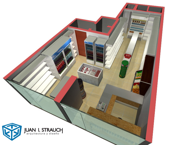 Juan Ignacio Strauch arquitectura e interiorismo: remodelación minimarket