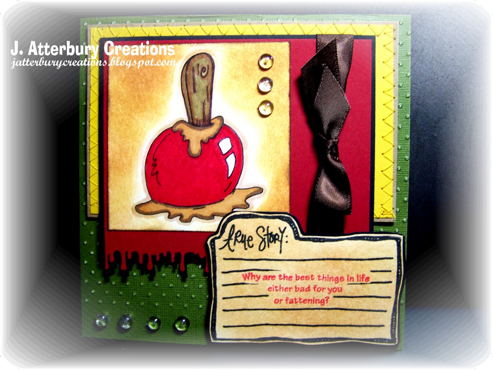 J. ATTERBURY CREATIONS: Sweet Candy Apple Card...
