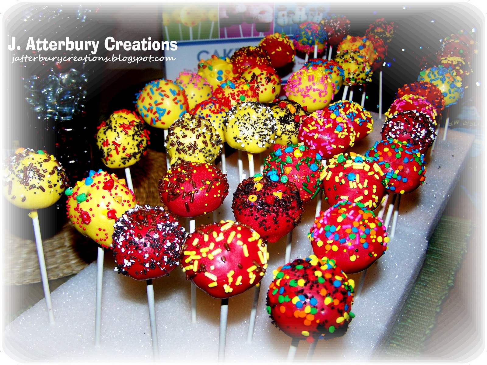 J. ATTERBURY CREATIONS: Not a Card....But Sweet, Yummy Cake Pops!