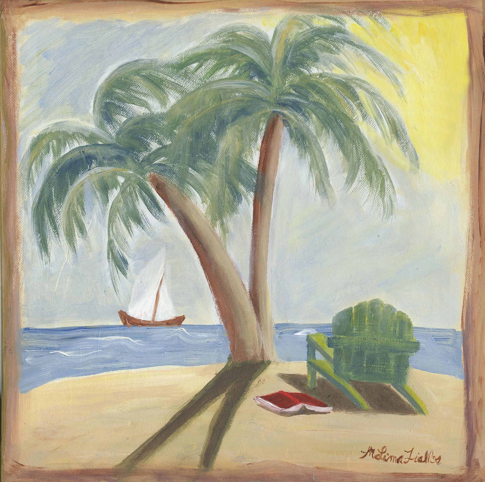 Gifts of Creation Artist Blog: Painting the Beach and angels...again!!