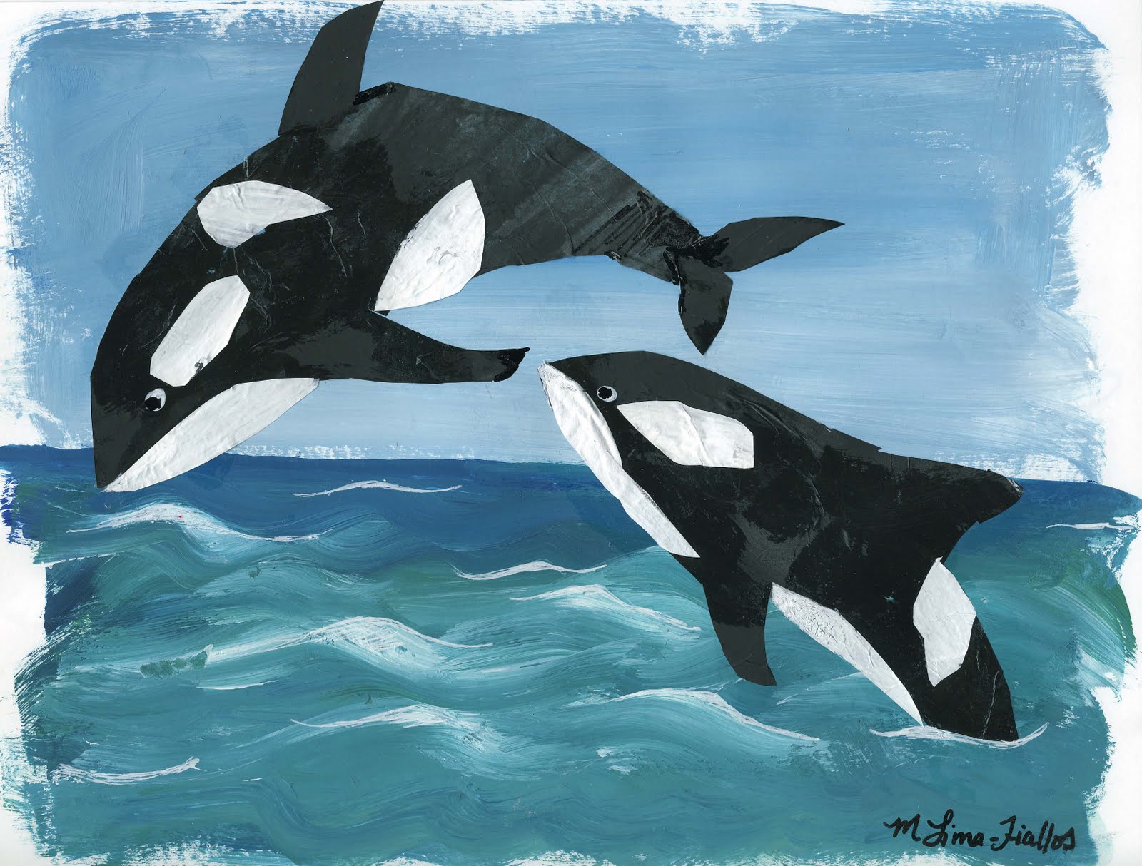 Gifts of Creation Artist Blog: Killer Whale Collage