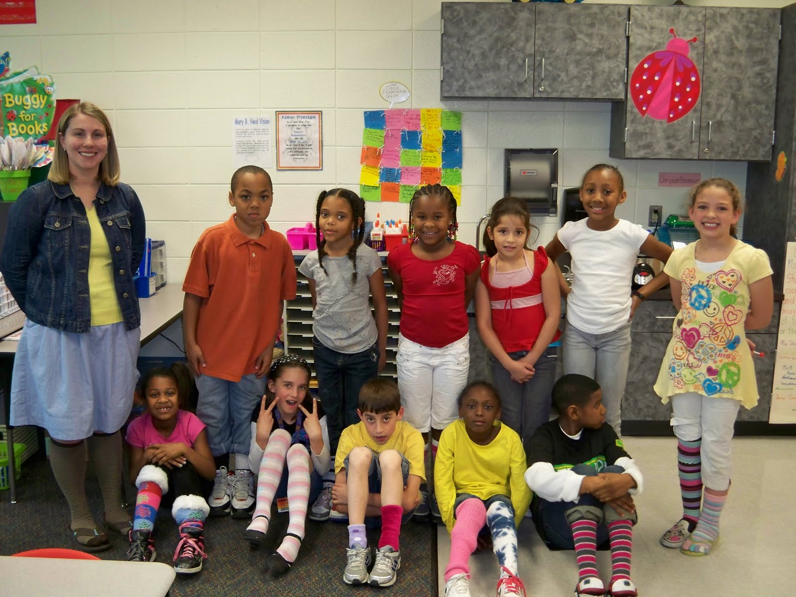 Ms. Van Sickle's Class: Spirit Day #6- Crazy Shoe and Sock Day
