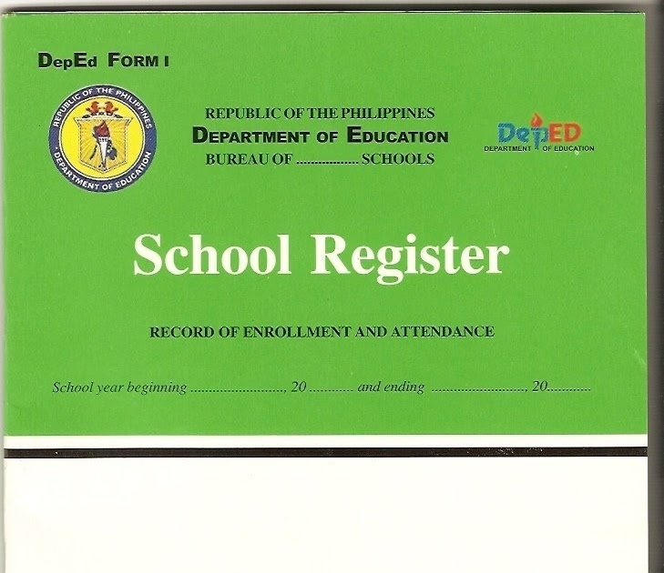 SiGuro: DepEd Form 1: School Register