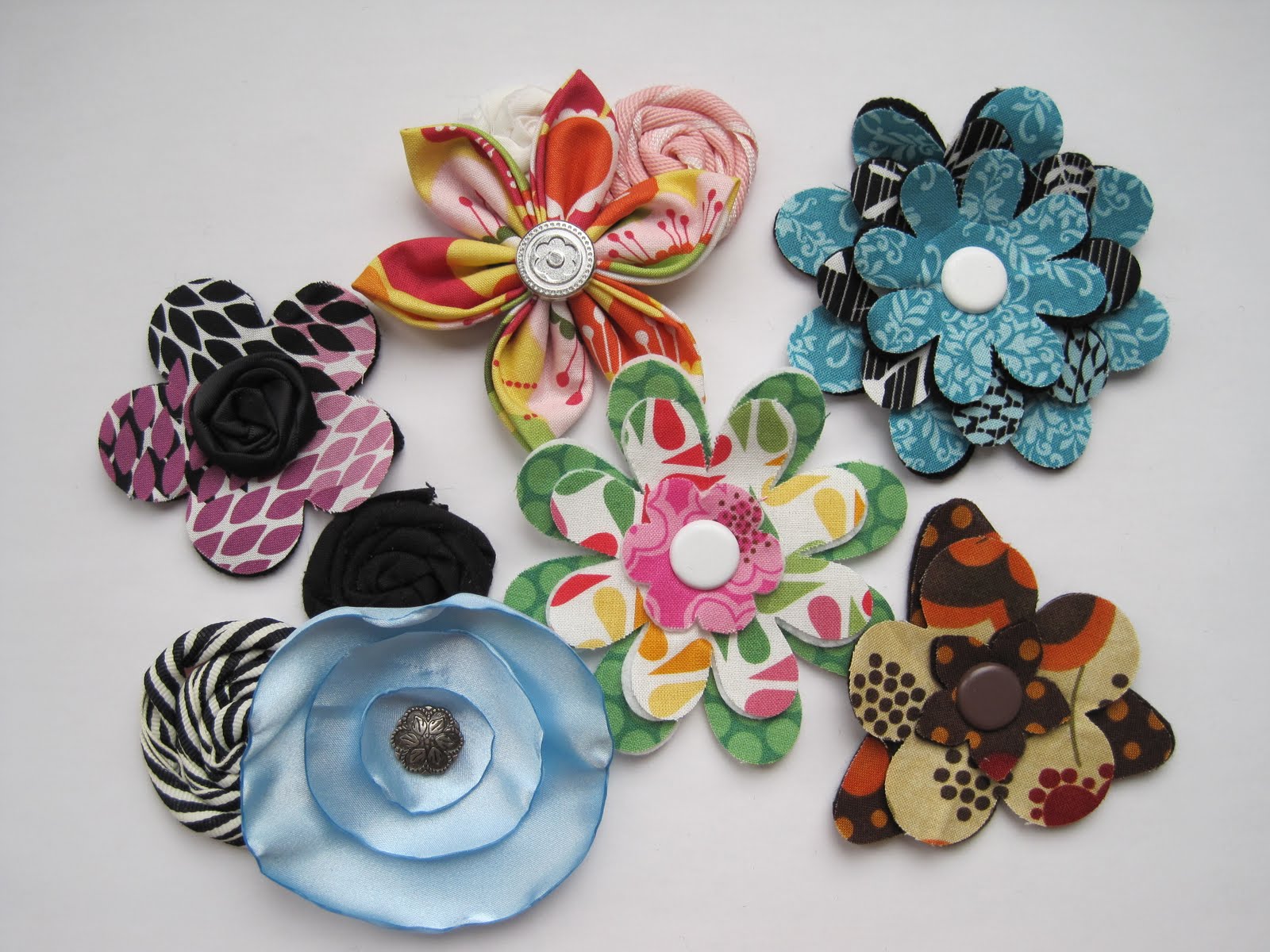 Stamp with Kasia: Fabric Flowers